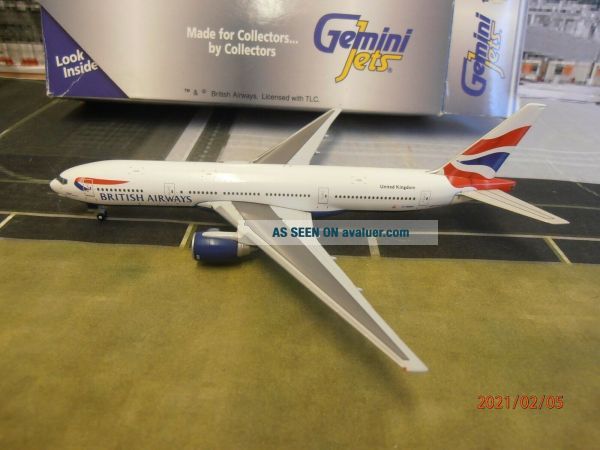 GEMINI JETS 1/400 DIECAST AIRLINER MODEL BRITISH AIRWAYS BOEING 777 ...