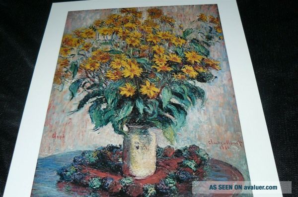Vintage National Gallery Of Art Print Claude Monet ' S Vase Of ...