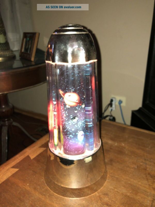 Vintage Motion Rotating Lamp Light Space Moon Stars Rabbit Tanaka ...