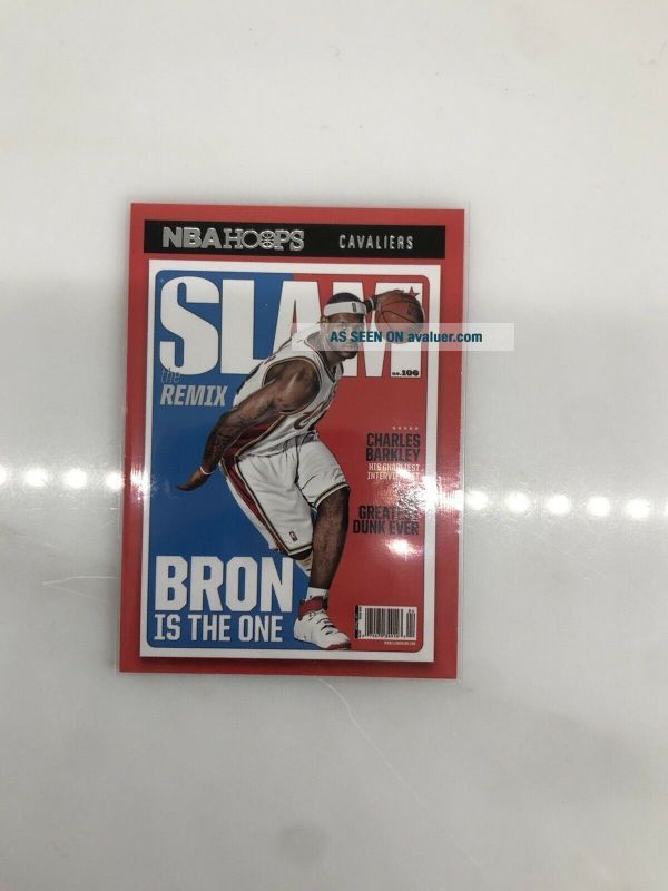 20 - 21 NBA Hoops Lebron James Slam Cover Bron Is The One 2 Insert ...