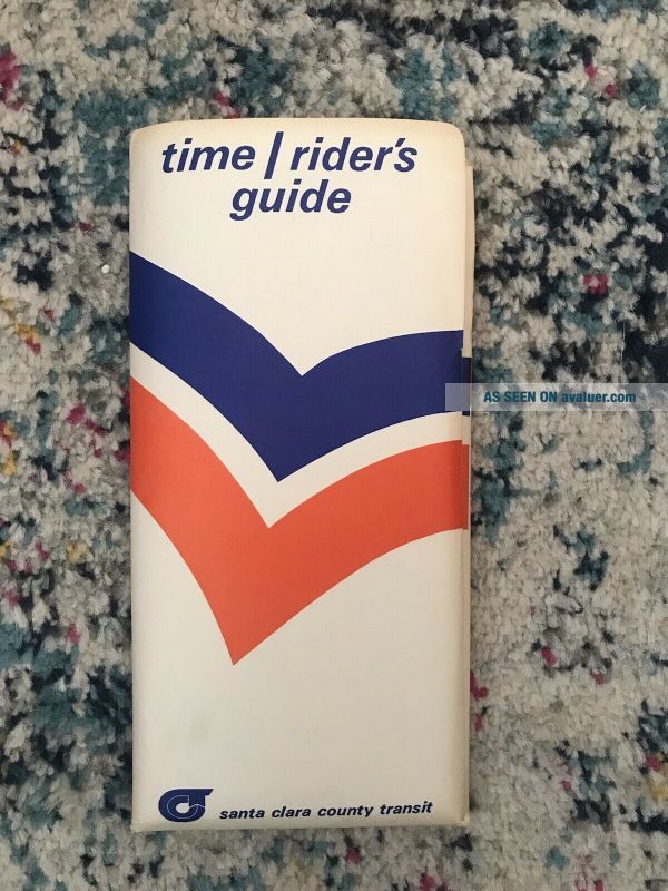 Santa Clara County Transit Bus Timetable Set/Riders Guide | #46222921