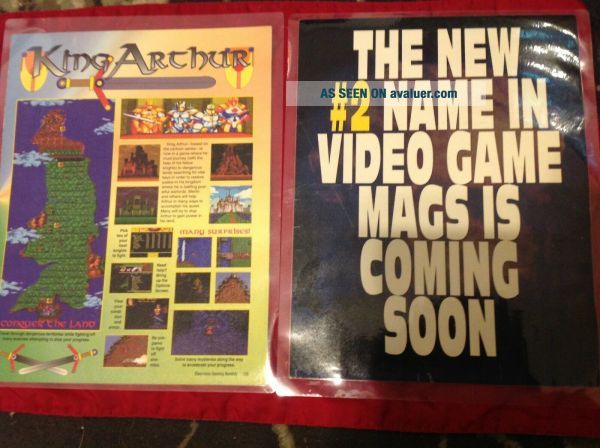 VINTAGE RETRO 1993 The 7th Saga Map With Map Legend SNES Print Ad ...