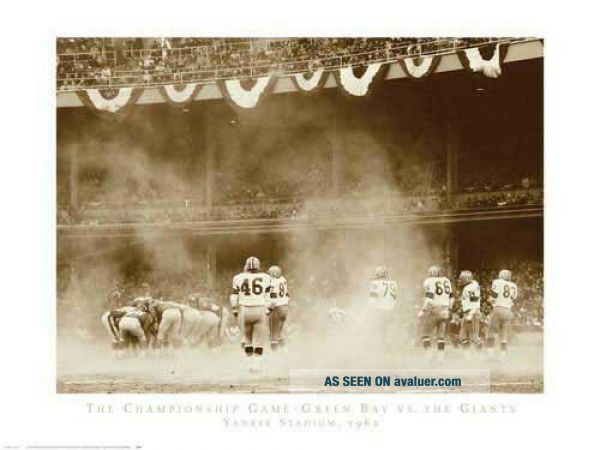 NY GIANTS GREEN BAY PACKERS The Championship Game 1962 Robert Riger ...