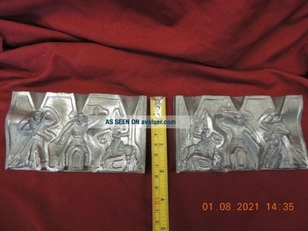 1 Soldier Mold Of 3 Civil War Soldiers 6196 Vintage Toy Lead Soldier ...