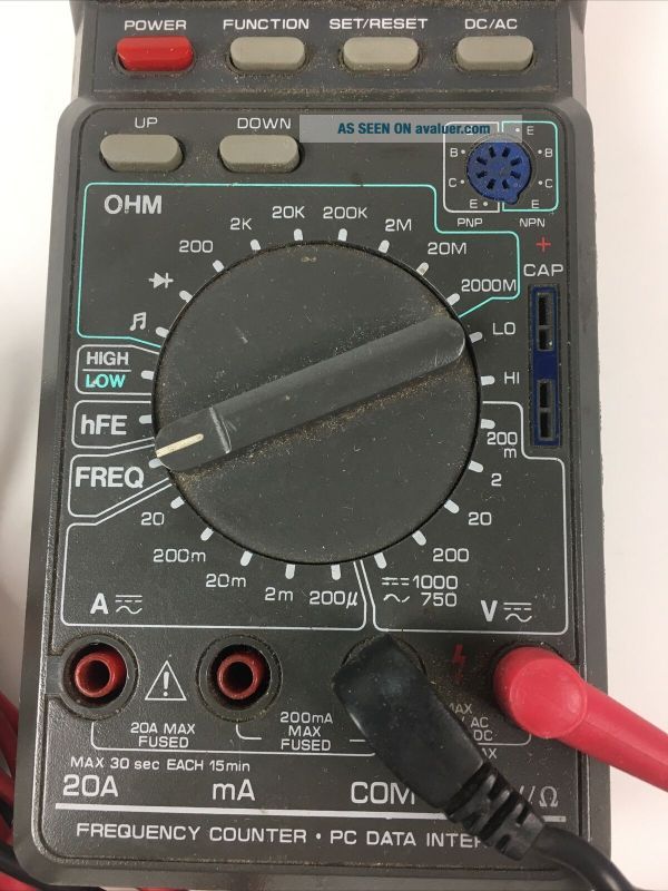 Radio Shack 22 - 168A Digital Multi - Meter With Serial Computer ...