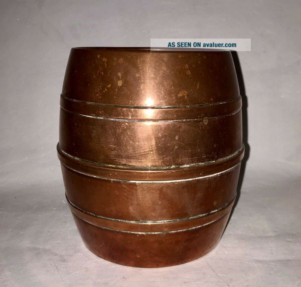 Victorian Copper Planter In The Form Of Barrel | #46310383