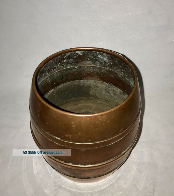 Victorian Copper Planter In The Form Of Barrel | #46310383