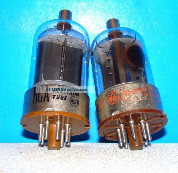 6146 GE RCA Radio Amplifier Vintage Audio Vacuum Tubes 2 Valves 6146B ...