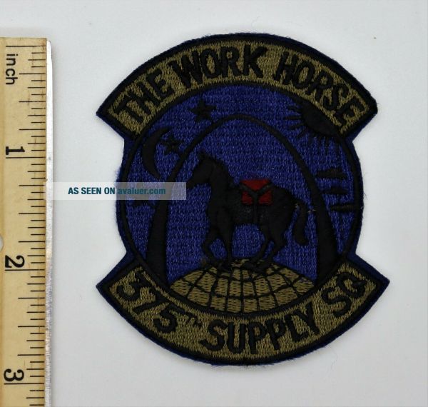 US AIR FORCE 375th SUPPLY SQUADRON PATCH Vintage USAF | #46323400