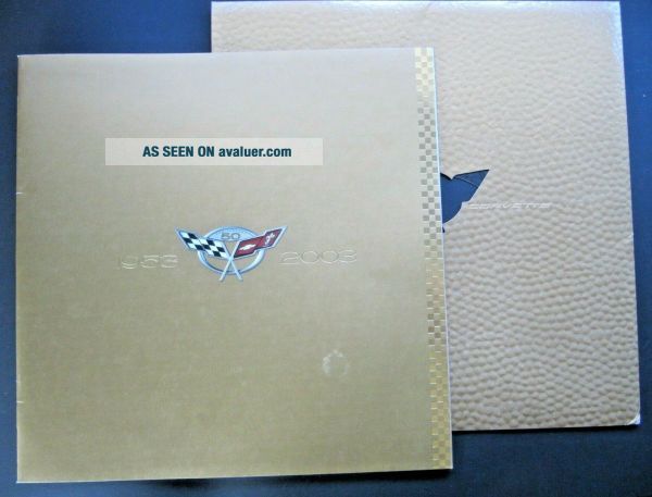 2003 Chevrolet Corvette 50th Anniversary Deluxe Dealership Brochure ...