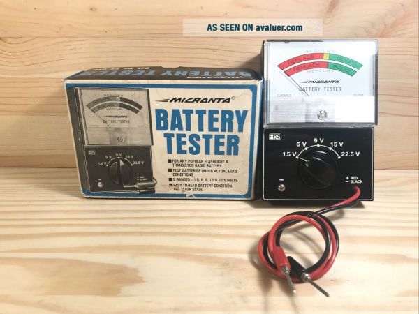 VINTAGE MICRONTA RADIO SHACK BATTERY TESTER 22 - 030 | #46374055