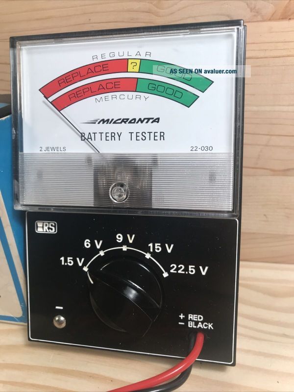 VINTAGE MICRONTA RADIO SHACK BATTERY TESTER 22 - 030 | #46374055