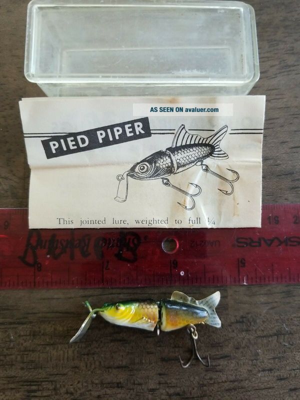 RARE Vintage Naturalure PIED PIPER Fly Fishing Lure W BOX And PAPERS ...