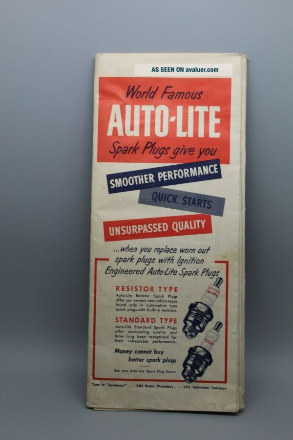 UNITED STATES ROAD MAP 1952 AMERICAN AUTOMOBILE ASSOCIATION 50TH ...