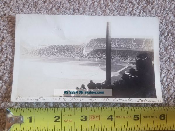 1922 Senators Vs York Yankees Snapshot Baseball Photograph Babe Ruth At ...