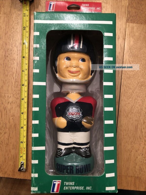 Collectable NFL Bowl XXXIV Bobbing Head Doll Bobblehead Football ...