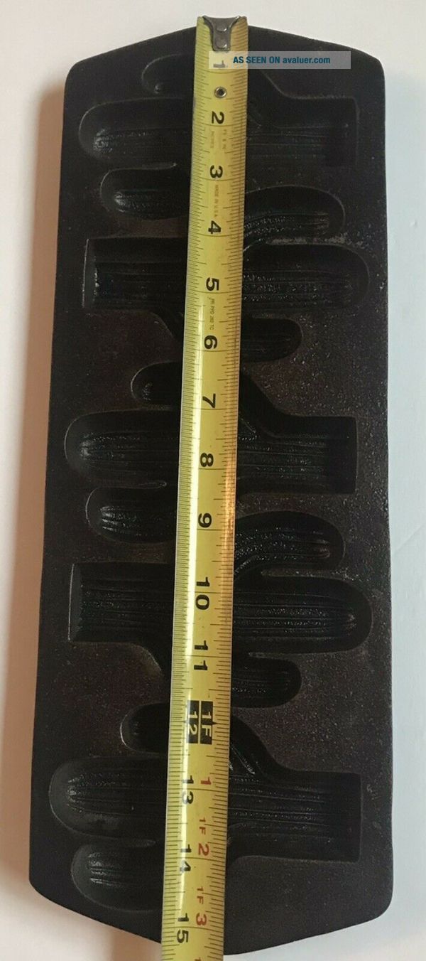 VINTAGE LODGE SAGUARO CACTUS CAST IRON MOLD CORN BREAD MUFFIN PAN 5CP2 ...
