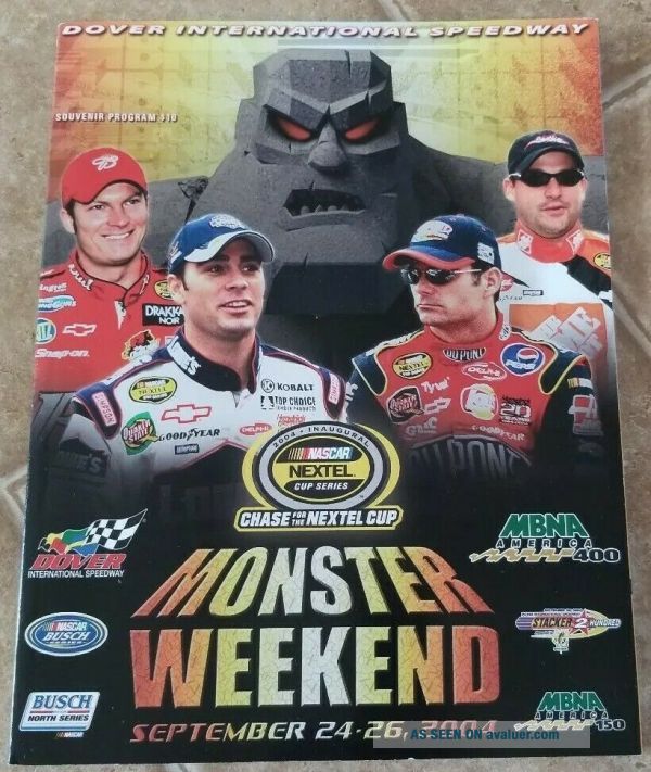 2004 DOVER SPEEDWAY NASCAR PROGRAM With Patch And Lineup | #46524536