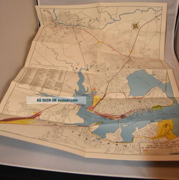 Portland Terminal Company Map Of Rail & Water Facilities | #46510312