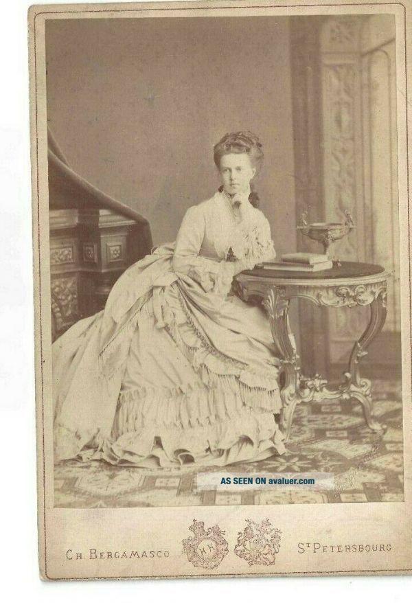 Vintage Cabinet Card Grand Duchess Maria Alexandrovna Of Russia ...