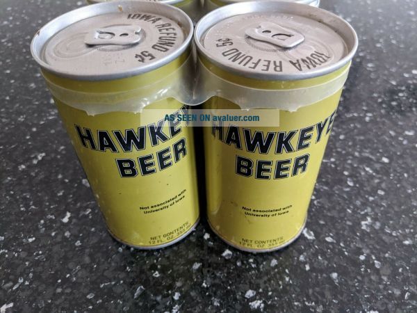 Vintage 6 Pack 1980 University Of IOWA HAWKEYES Football Steel Beer ...