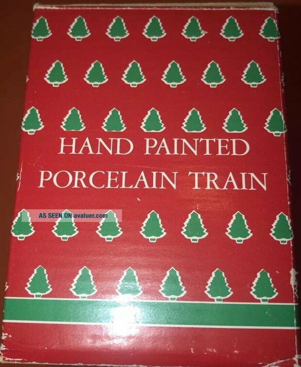 Vintage Train Set Christmas Valley Collectable Porcelain 2 Piece Lovely ...