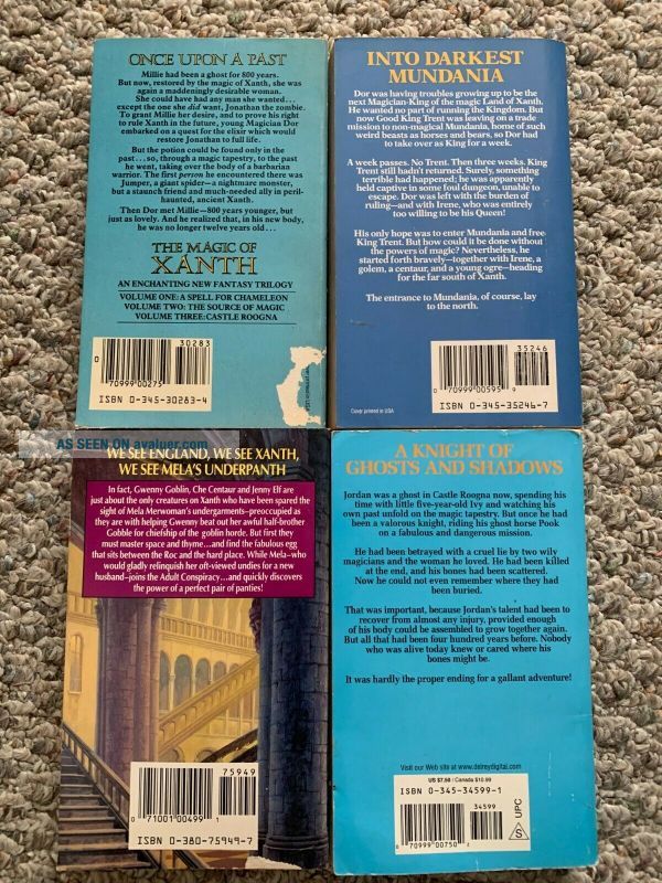 17 VINTAGE XANTH SERIES BOOKS PIERS ANTHONY OGRE VOLE MAGIC MUNDANIA ...