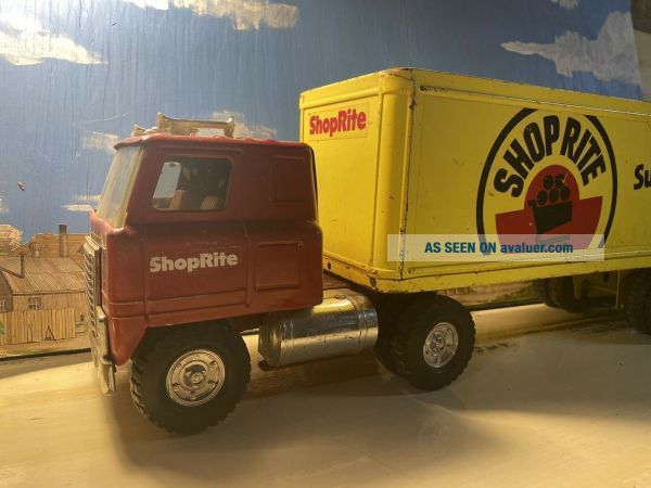 Vintage ERTL Shop Rite Supermarkets Grocery Store Pressed Steel Tractor ...