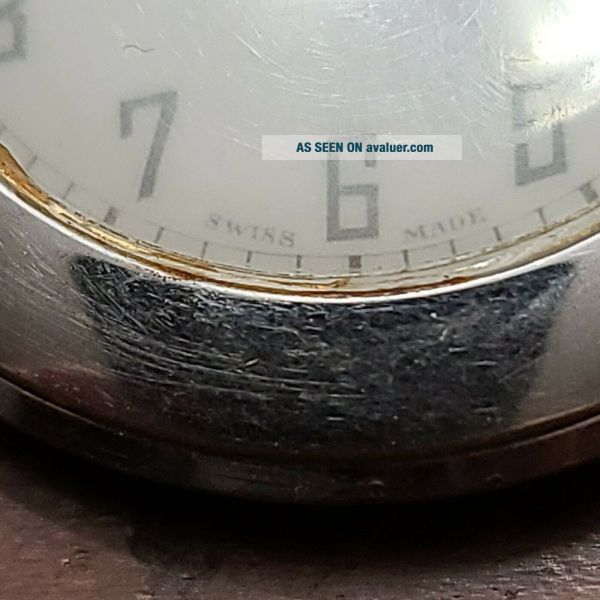 Vintage Thin Swiss Made 17 Jewel Pocket Watch | #46844982