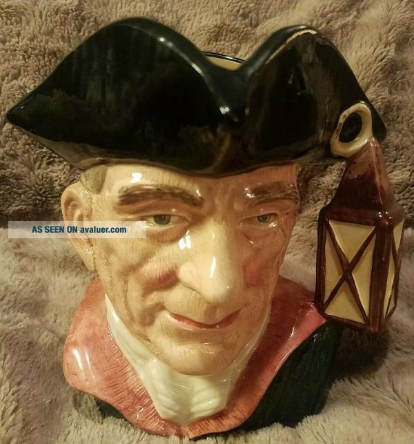 Vintage 1962 Royal Doulton Character Toby Mug Jug LARGE NIGHT WATCHMAN ...