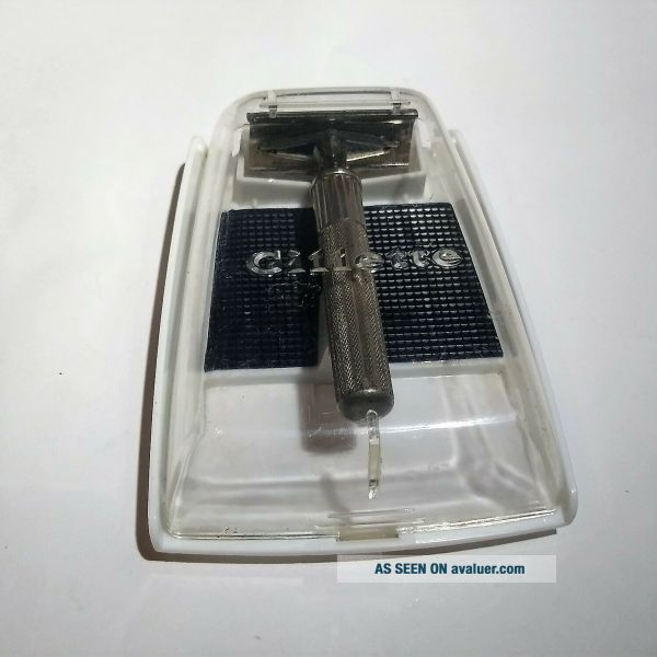 Vintage Gillette Single Blade Safety Razor With Case | #46739874