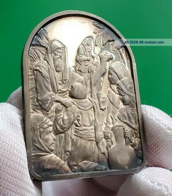 Vintage Hamilton The Ten Commandments V - 1oz. 999 Fine Silver Art Bar ...