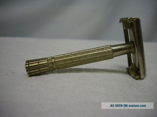 Vintage Gillette Double Edge Safety TV Razor TTO DE D4 1958 | #46741950