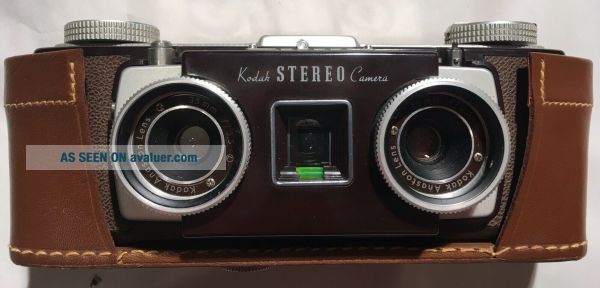Vintage 1954 - 1959 Kodak Stereo Camera With Case | #46889991