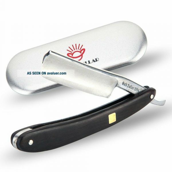 GOLD DOLLAR Straight Razor Wooden Scale Vintage Razor For Men & Barber ...
