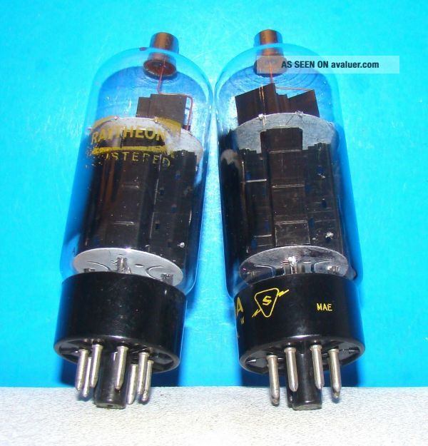 6CB5A Sylvania 2 Vintage Amplifier Vacuum Radio Audio Tubes Valves 6CB5 ...