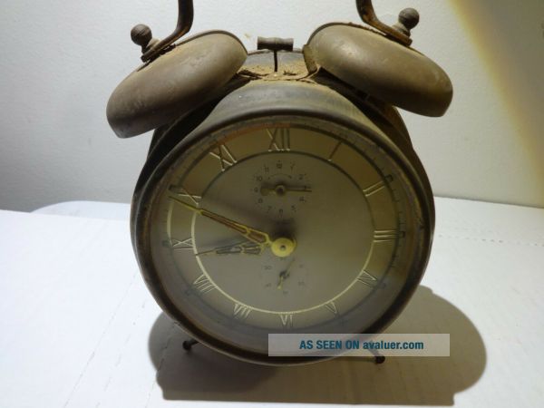 RARE Vintage Forestville Double Bell Alarm Clock Made In West Germany ...