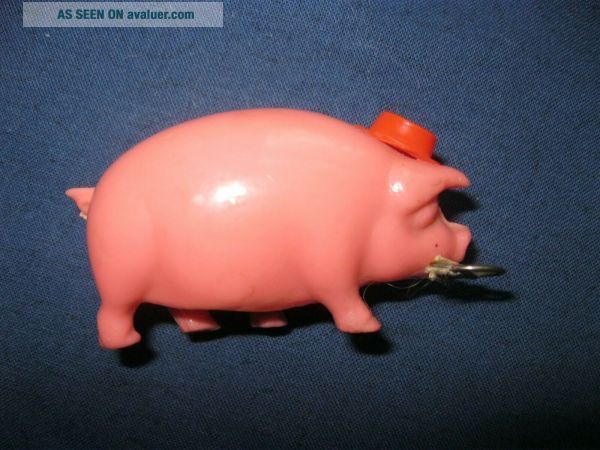 Vintage Celluloid Sewing Tape Measure PIG With HAT TERRIFIC Japan ...
