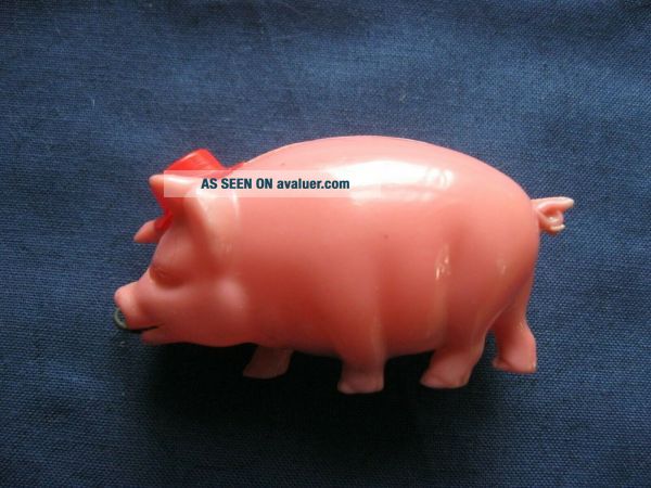 Vintage Celluloid Sewing Tape Measure PIG With HAT TERRIFIC Japan ...