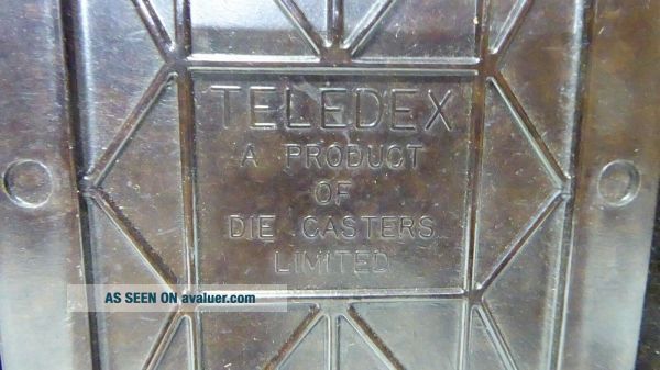 VINTAGE RETRO BAKELITE TELEDEX TELEPHONE NUMBER FILE STORAGE | #46954003