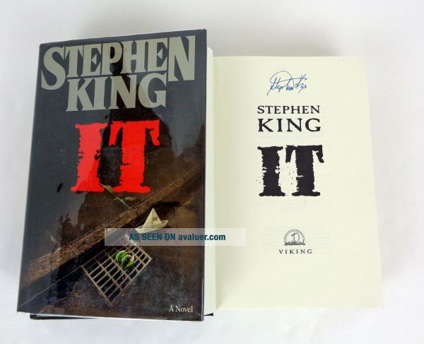 Stephen King Author Signed Autograph It 1st Edition/1st Printing ...
