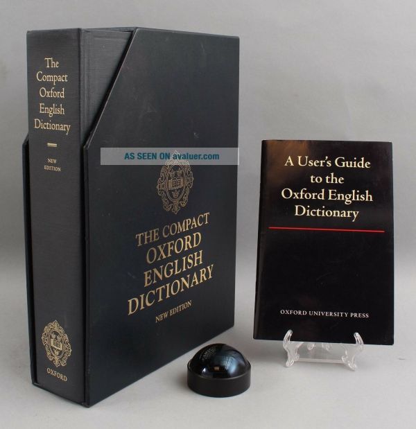 1991 The Compact Oxford English Dictionary 2nd Edition Weiner JA ...