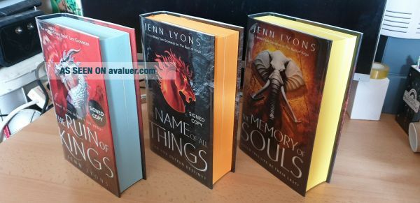 Jenn Lyons: THE RUIN OF KINGS/NAME OF ALL THINGS/MEMORY OF SOULS SIGNED ...