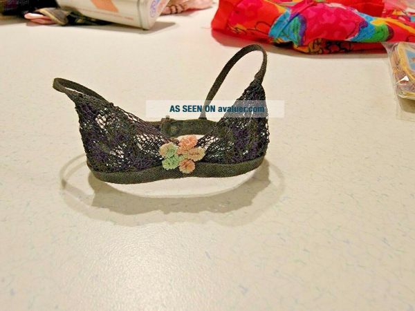 Vintage Barbie Clone MADDIE MOD BLACK LACE BRA AND UNDERWEAR | #47007448