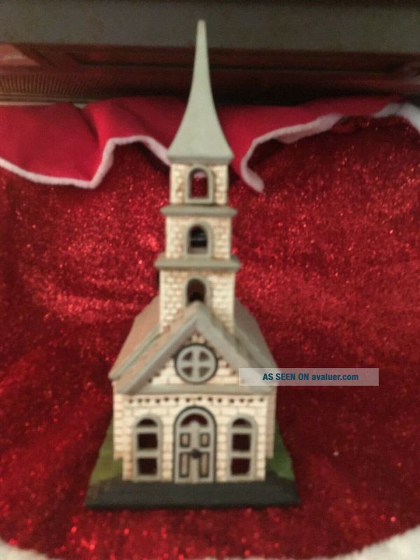 Vintage Byron Molds 1979 Ceramic Tan & Beige Church For Christmas ...