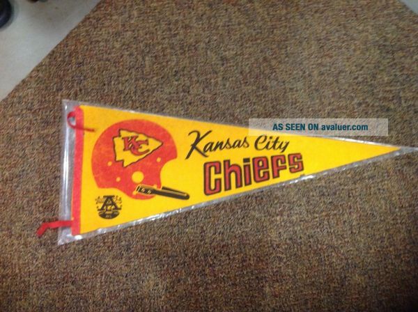 Vintage Kansas City Chiefs 1960 ' S Afl Pennant Full Size | #47075434