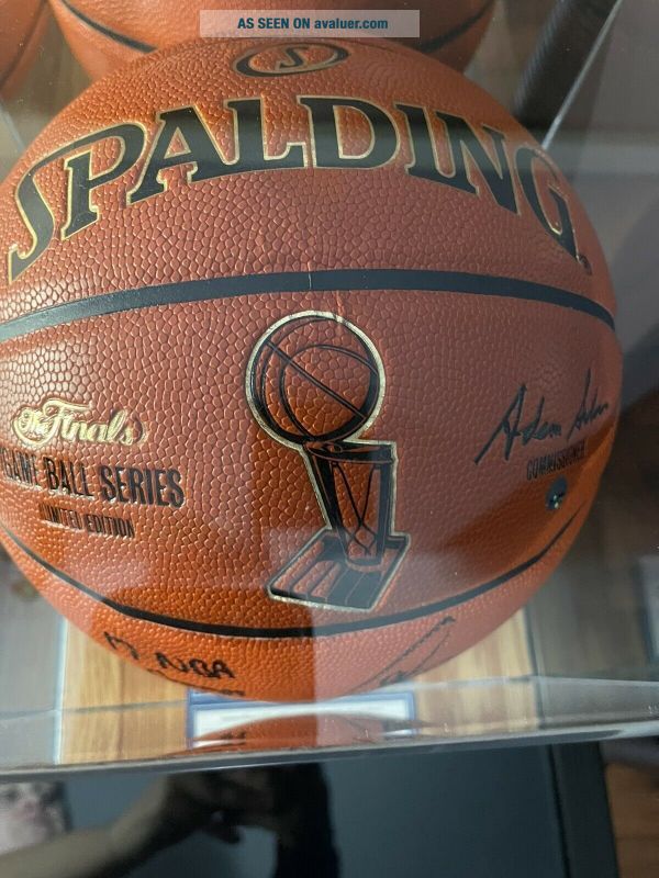 STEPHEN CURRY SIGNED SPALDING NBA FINALS BASKETBALL STEINER 17 NBA ...