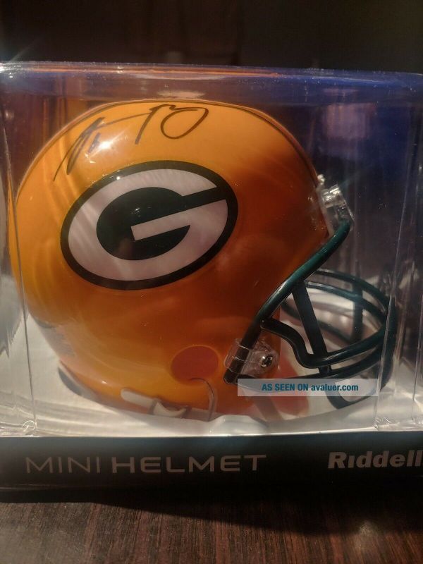 Green Bay Packers Aaron Rodgers Signed Mini Helmet | #46993882