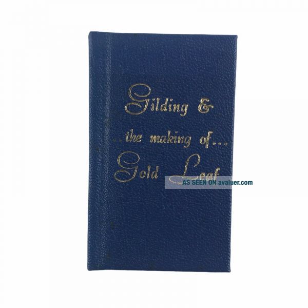 1962 Gilding And The Making Of Gold Leaf By Richard Barnes Miniature ...