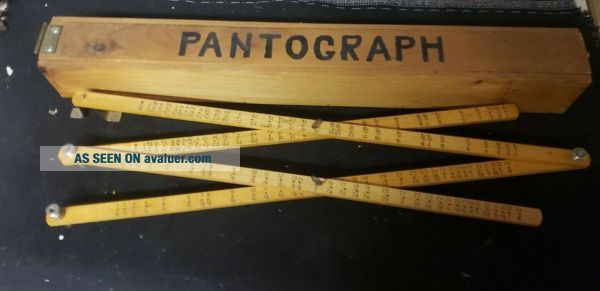 Vintage Wooden 22 " PANTOGRAPH No. 1292 Enlarger/Reducer Drafting ...